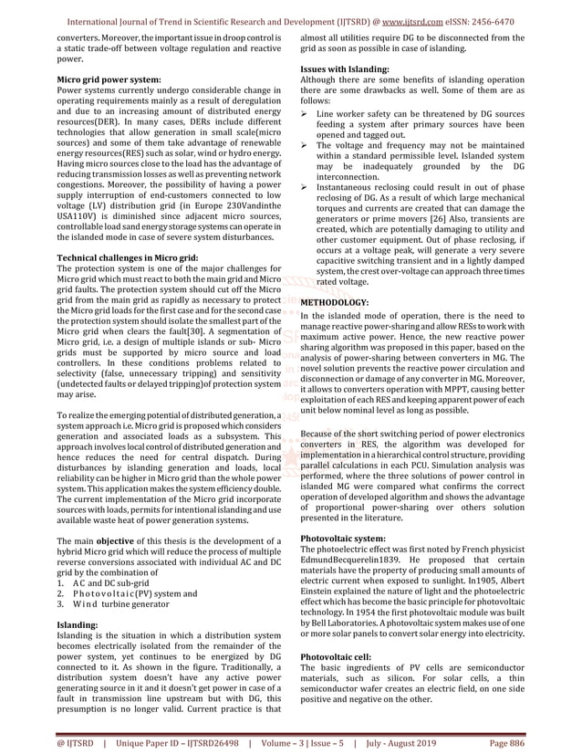 Dealing With Reactive Power In Islanded Micro Grid Corresponding Power