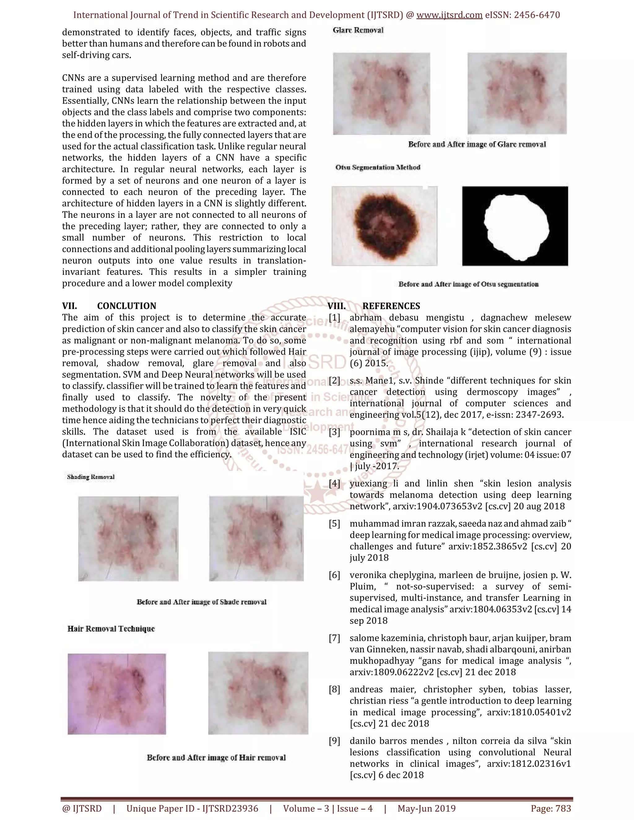 Melanoma Skin Cancer Detection Using Image Processing And Machine Learning Pdf