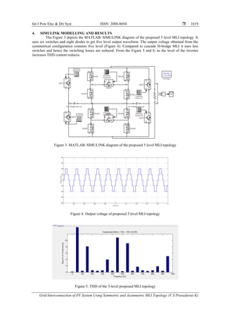 Grid Interconnection of PV System Using Symmetric and Asymmetric MLI ...