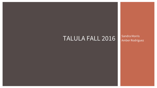 Talula Fall 2016 Amber and Sandra.pptx