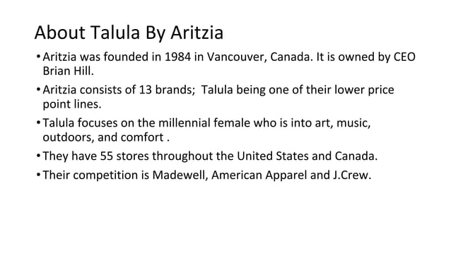 Talula Fall 2016 Amber and Sandra.pptx