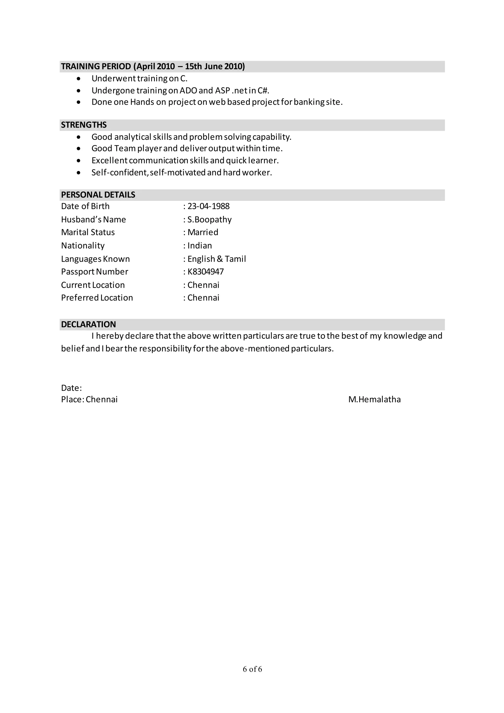 Hemalatha-Software Engineer | DOCX