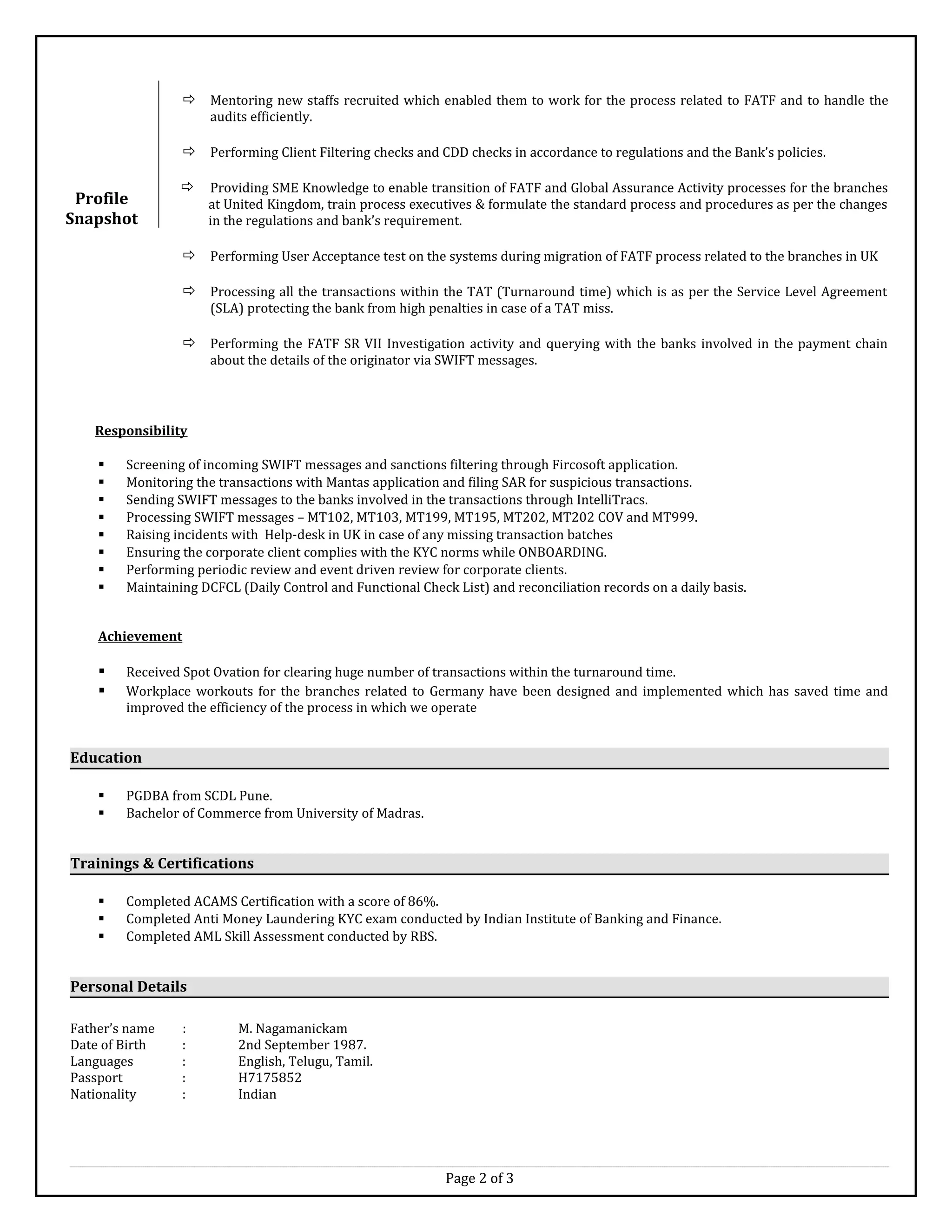 Resume - Naveen | DOC