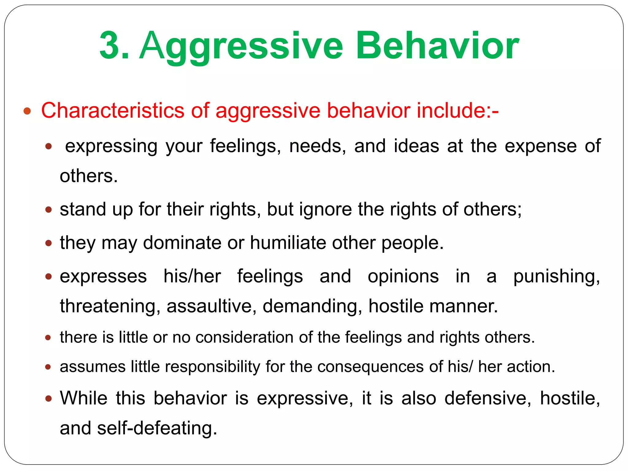 Behavior Type Assertive | PPTX