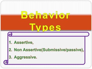 Behavior Type Assertive | PPTX