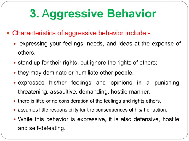 Behavior Type Assertive | PPTX | Parenting | Family and Relationships
