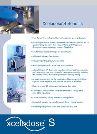 xcelodose_s_precision_powder_micro_dosing_system | PDF