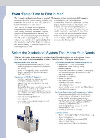 xcelodose_s_precision_powder_micro_dosing_system | PDF