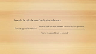 Factors affecting medication adherence | PPTX