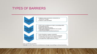 Strategies to overcome barriers of patient counselling | PPTX