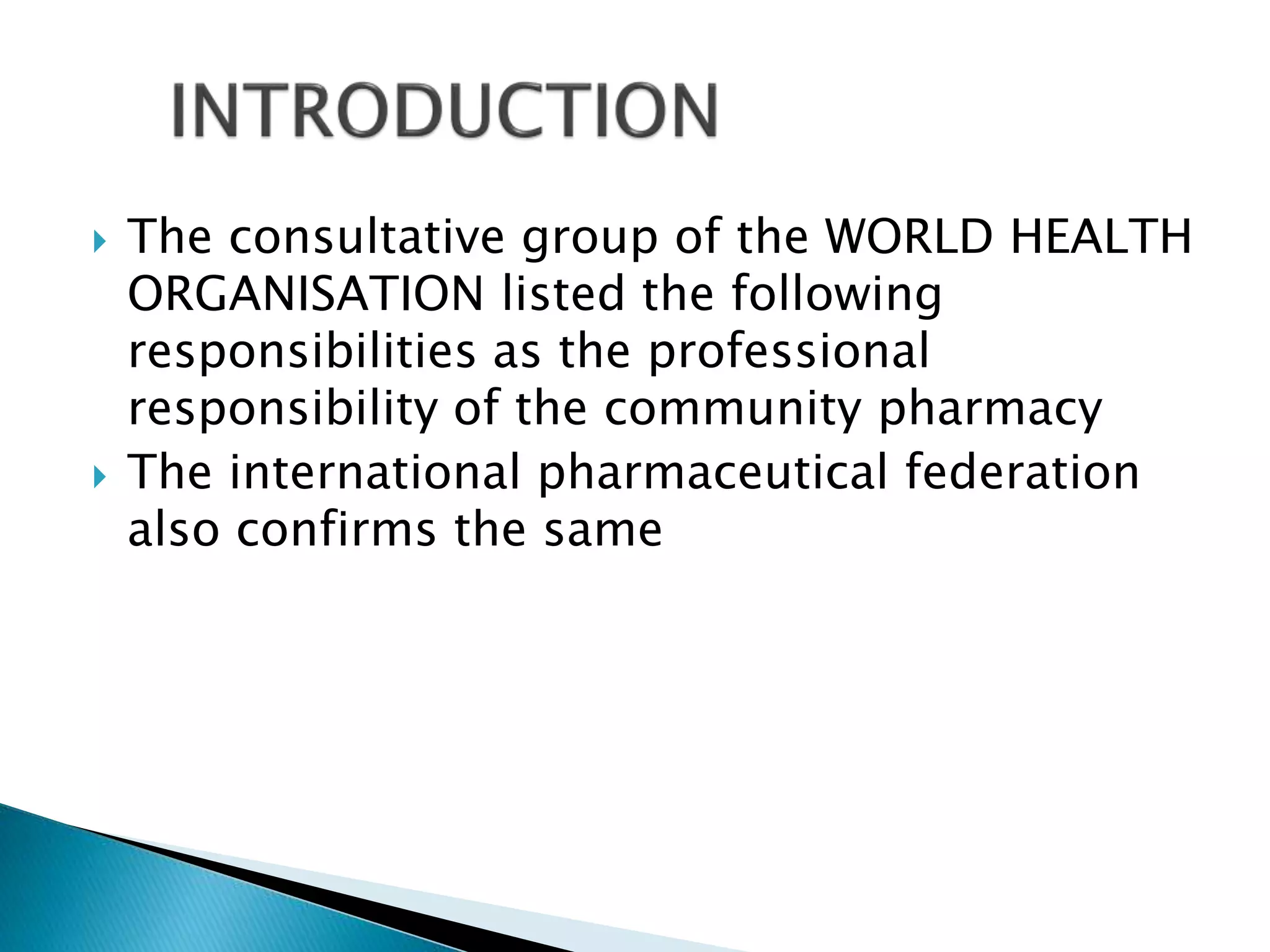 RULES AND RESPONSIBILITIES OF COMMUNITY PHARMACY | PPTX