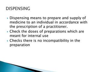 RULES AND RESPONSIBILITIES OF COMMUNITY PHARMACY | PPTX