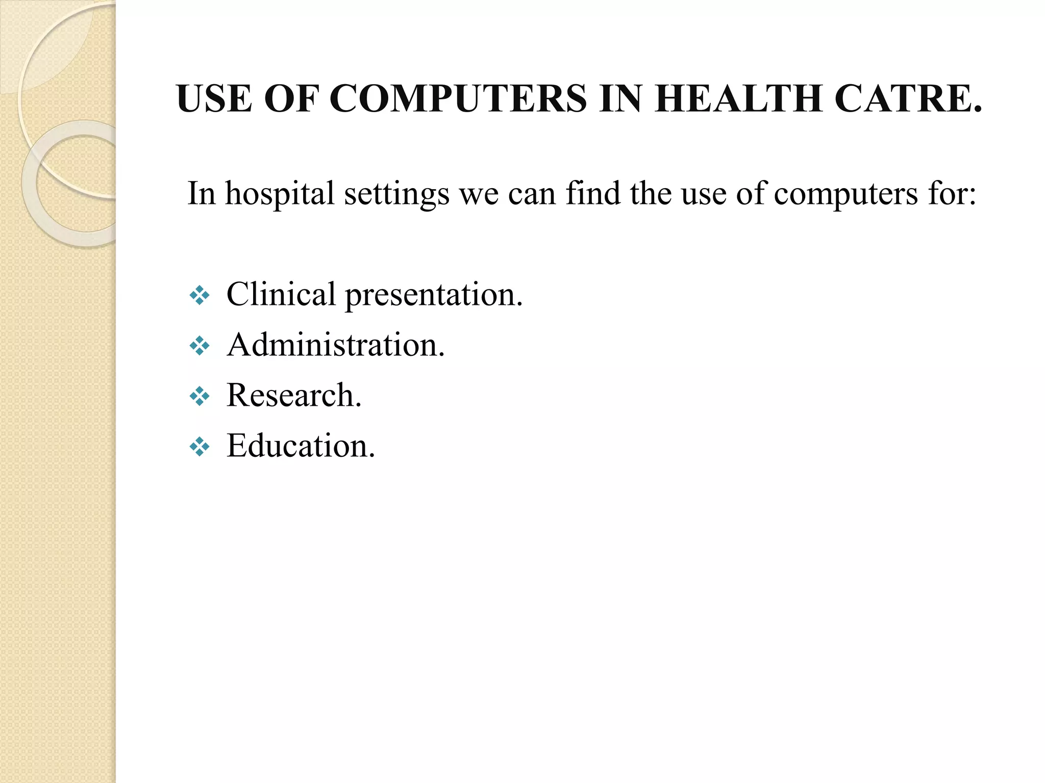 use of computers in community pharmacy | PPTX