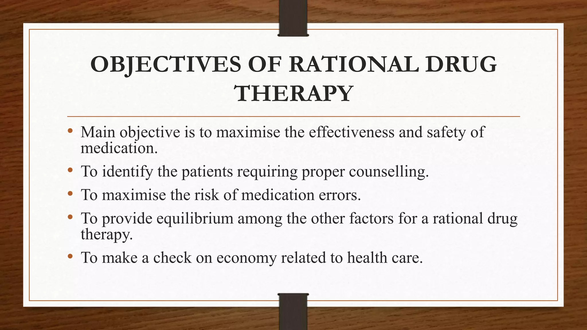 Rational drug therapy | PPTX