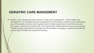 CARE OF PAEDIATRIC, GERIATRIC, PREGNANT AND LACTATING | PPTX