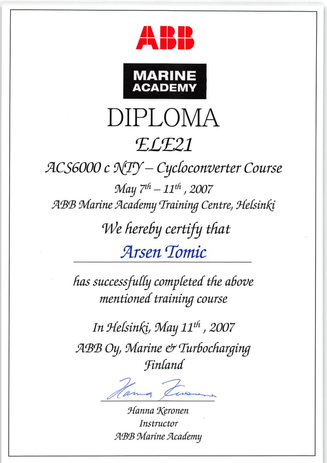 ABB Electrical propulsion acs6000 cycloconveret course ele21 | PDF