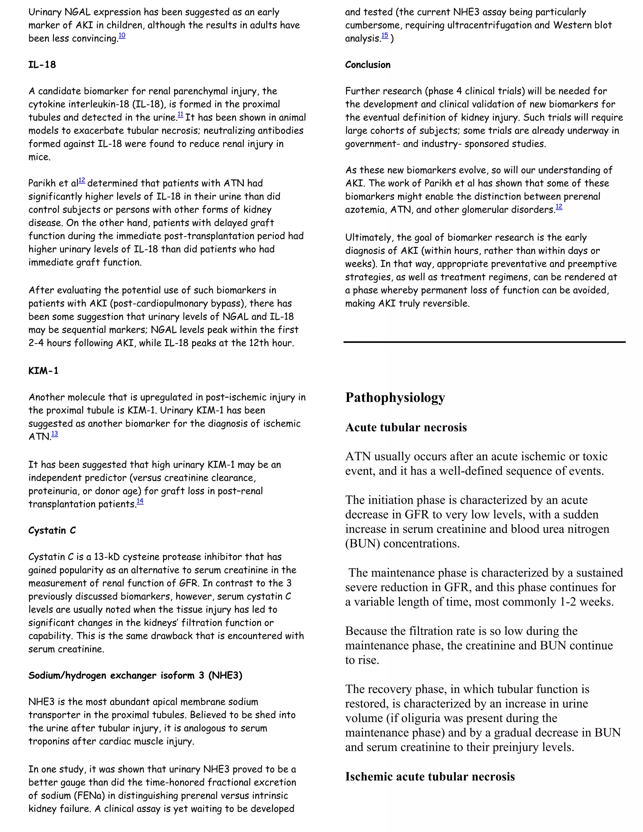 Acute Tubular Necrosis | PDF