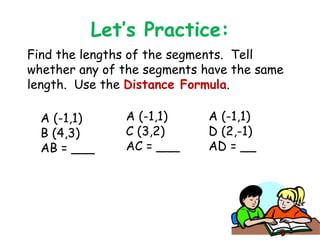 1 6 a_distance_formula | PPTX | Physics | Science