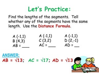 1 6 a_distance_formula | PPTX | Physics | Science