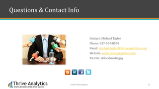 Thrive Analytics_ProductCamp Cincy_V2 | PDF | Social Networking | Internet