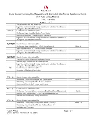 CV - Hussin Bin Ahmad | PDF