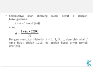 Kriptografi - Algoritma RSA | PDF