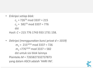 Kriptografi - Algoritma RSA | PDF