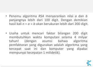 Kriptografi - Algoritma RSA | PDF