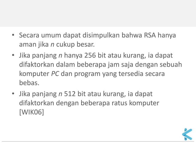 Kriptografi - Algoritma RSA | PDF