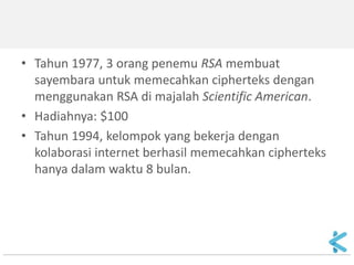 Kriptografi - Algoritma RSA | PDF
