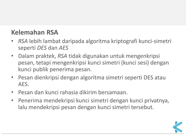 Kriptografi - Algoritma RSA | PDF