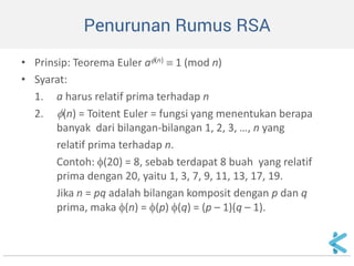 Kriptografi - Algoritma RSA | PDF