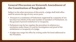 16 amendment of bangladesh | PPTX