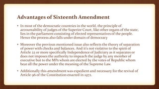 16 amendment of bangladesh | PPTX