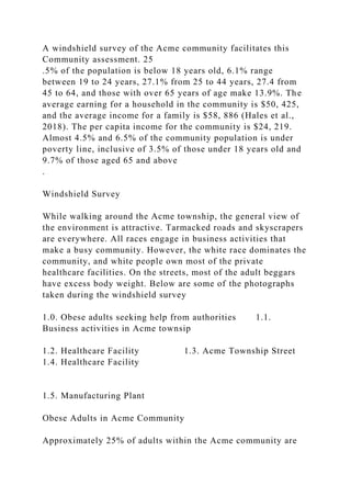 16Assignment Windshield SurveyCommunity Assignment.docx