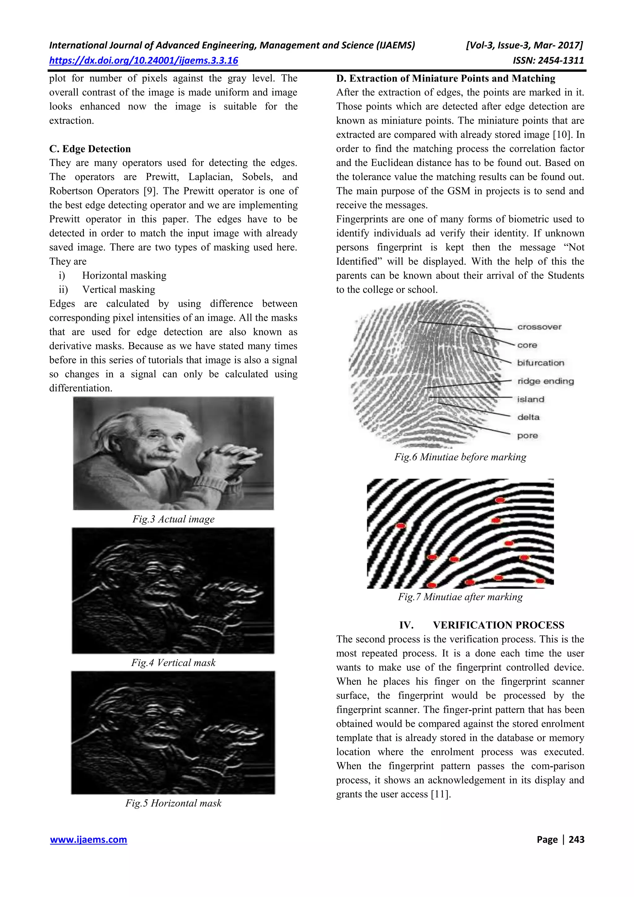 Attendance Monitoring System of Students Based on Biometric and GPS Tracking System | PDF ...