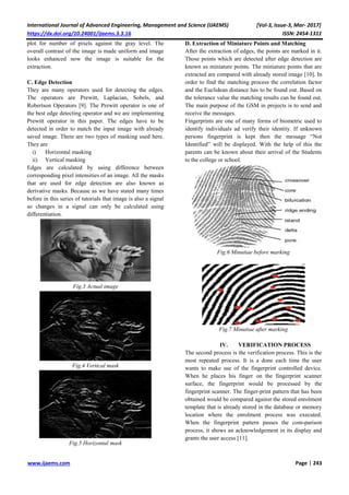 Attendance Monitoring System of Students Based on Biometric and GPS Tracking System | PDF ...