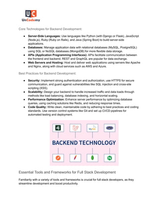 Level Up Your Coding Skills: A Comprehensive Guide to Full Stack Development | PDF