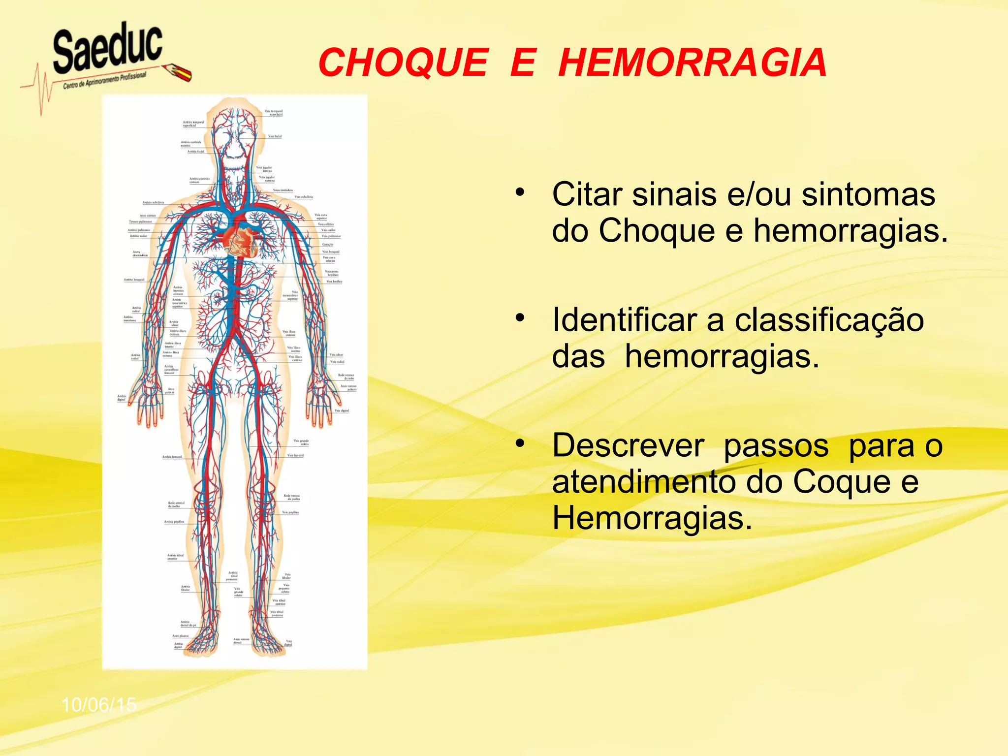 16ª aula choque e hemorragias Silvio | PPT