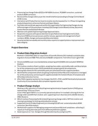 Praveen_Agile PLM Change Analyst | PDF