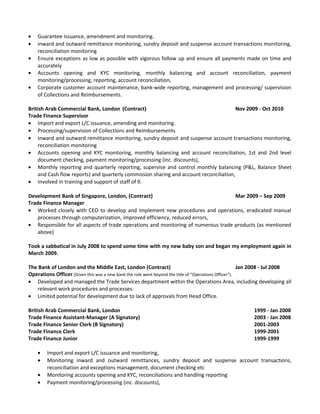 Stuart Gibson - CV | DOC