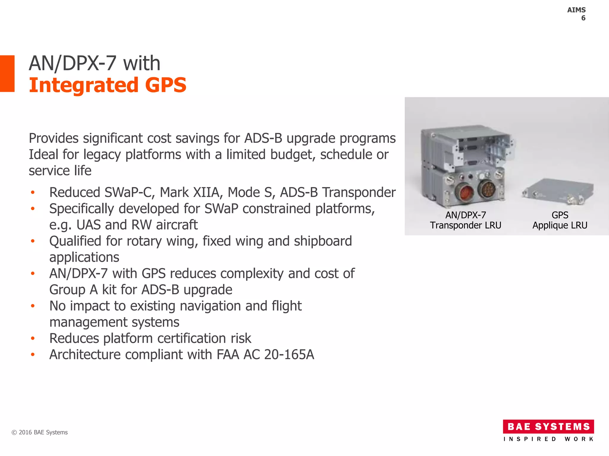 BAE Systems IFF Program Overview | PPTX