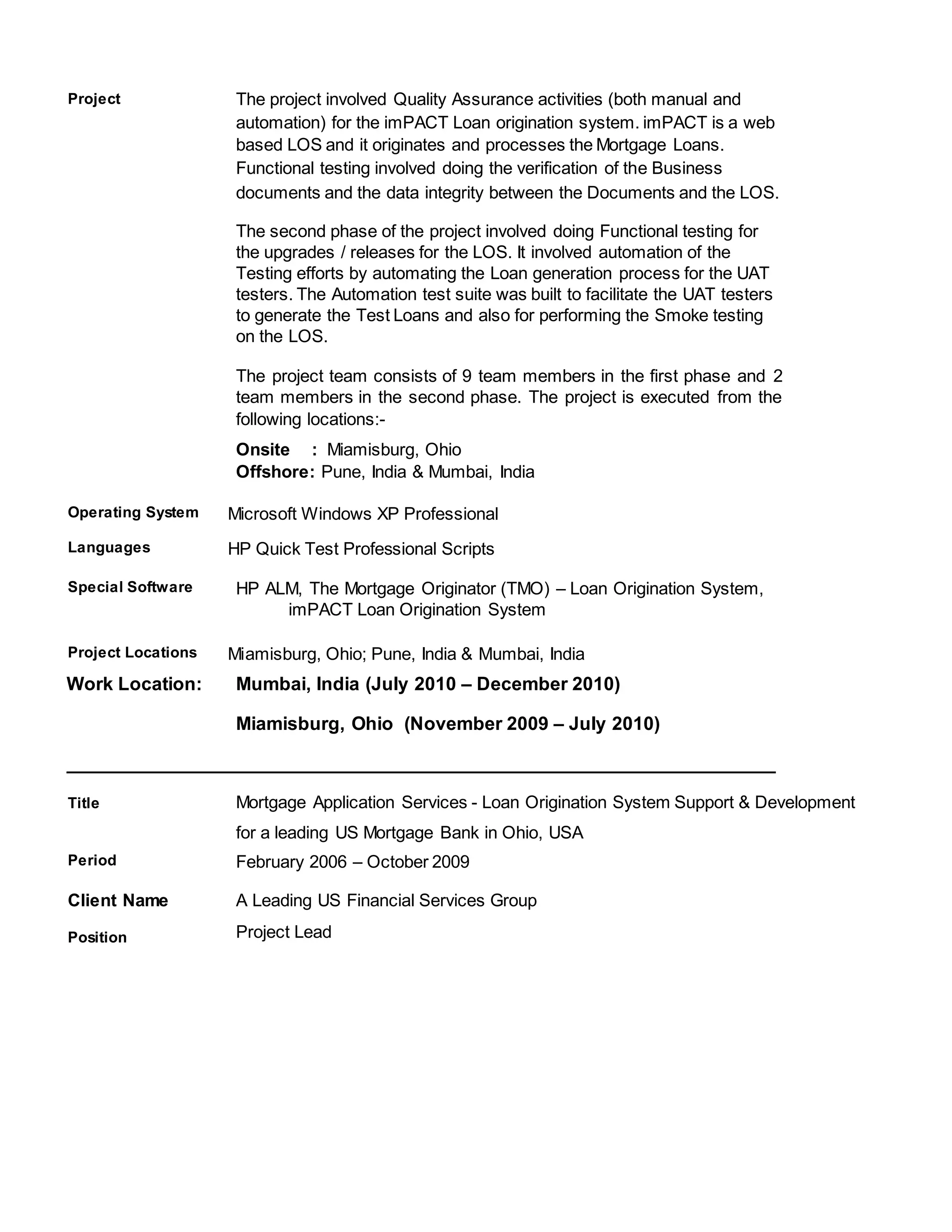 Resume_SushilJalan | DOCX | Operating Systems | Computer Software and Applications