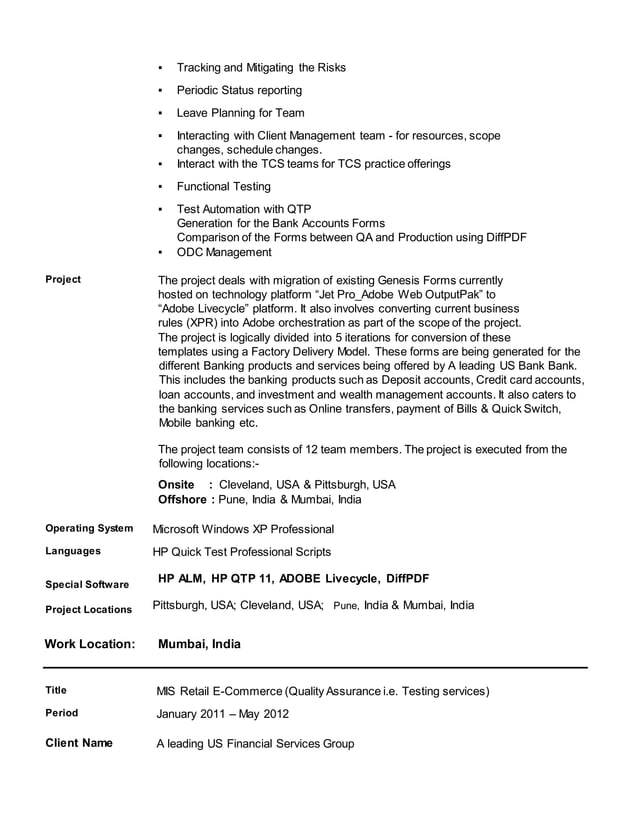 Resume_SushilJalan | DOCX | Operating Systems | Computer Software and Applications