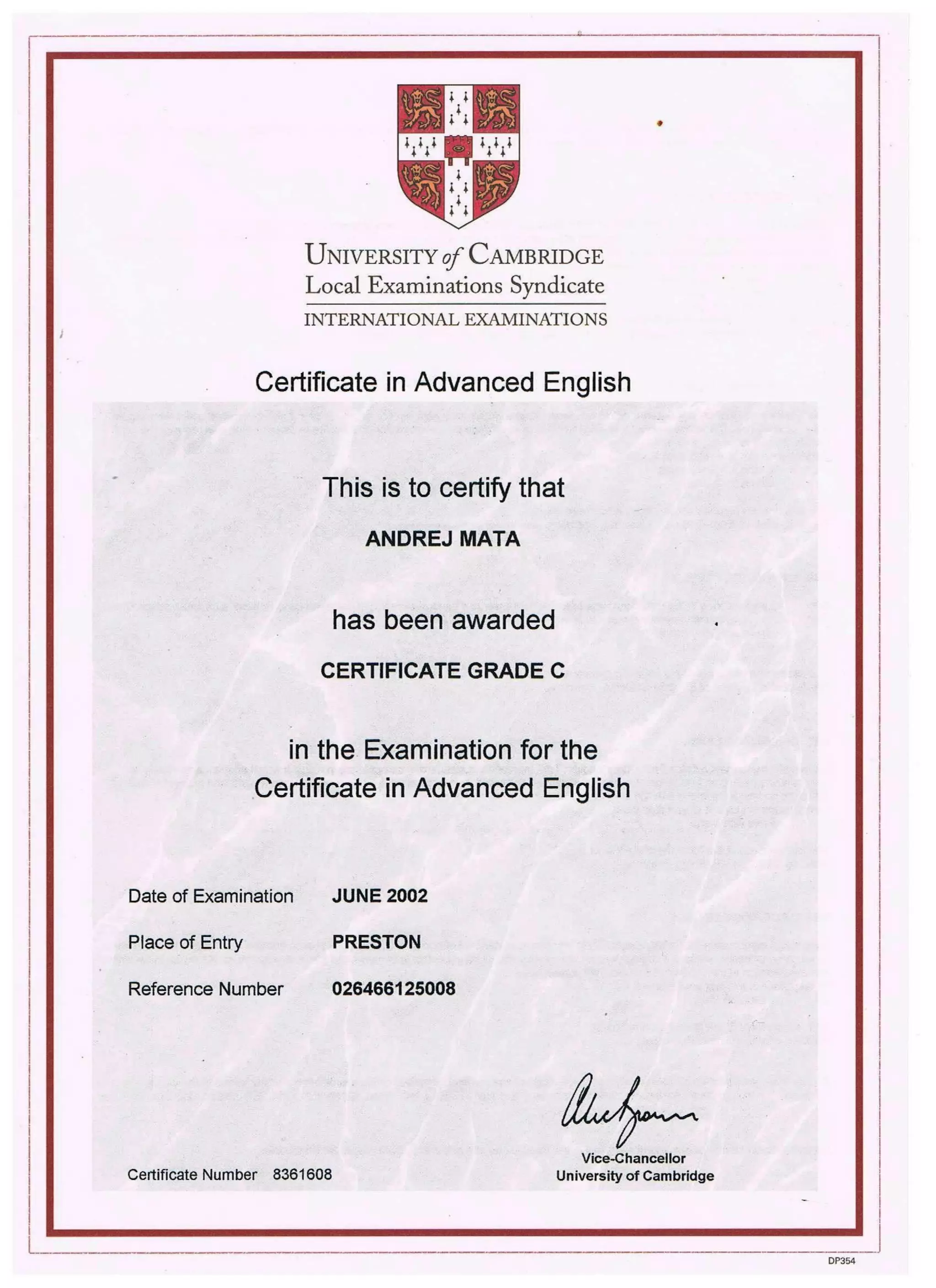 Cambridge Certificate in Advanced English | PDF