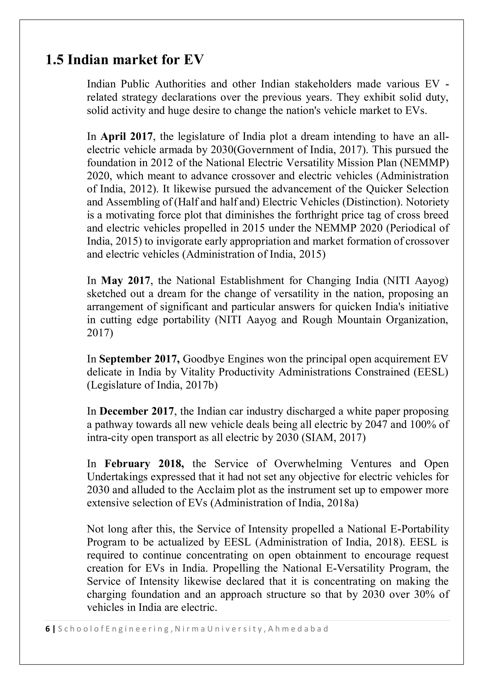 Report on Studies of Electric Vehicle Technologies | PDF