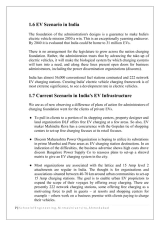 Report on Studies of Electric Vehicle Technologies | PDF