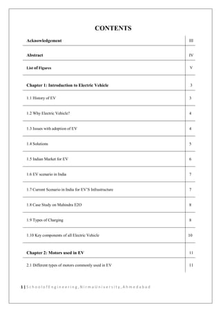 Report on Studies of Electric Vehicle Technologies | PDF