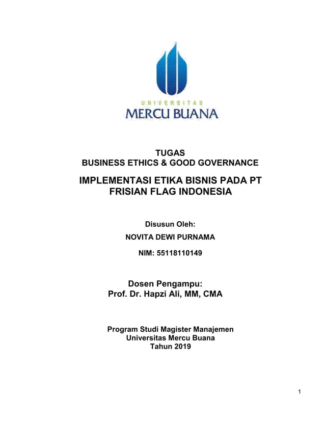 16, be gg, novita dewi purnama,hapzi ali, penerapan etika-bisnis-pada-pt-frisian-flag-indonesia ...