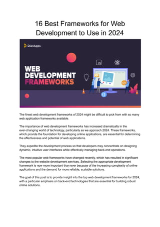 16 Best Frameworks for Web Development to Use in 2024.pdf